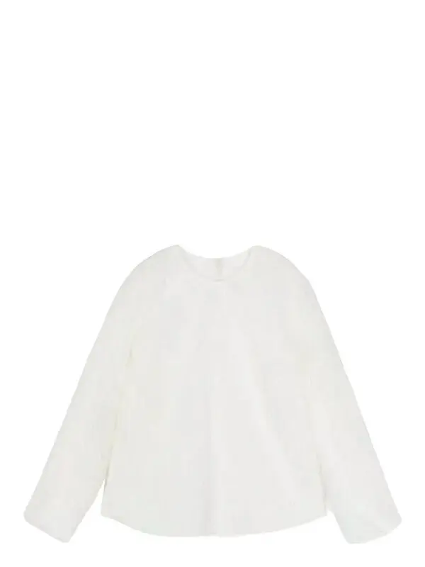 JNBY Fringe-jacquard Long-sleeve Top - Neutrals