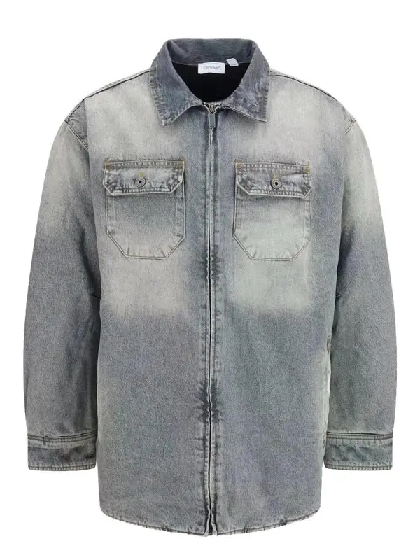 Off-White Bookish Denim Jacket - Grey