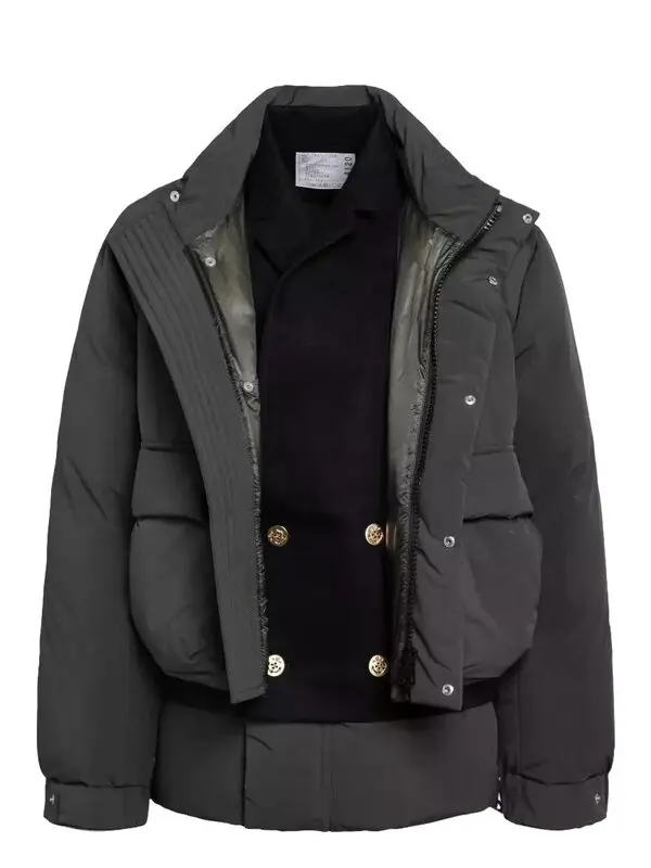 Sacai Padded Panelled Jacket - Grey