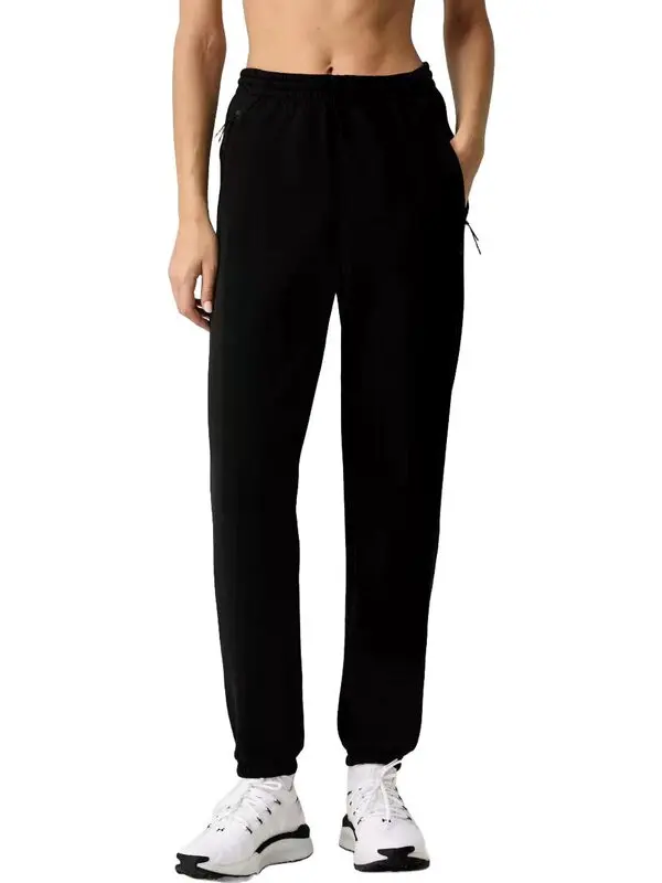 Under Armour Unstoppable Fleece Gym Logo-print Track Pants - Black