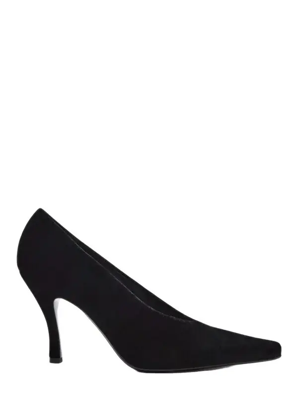 Loulou De Saison Josie Velvet Pumps - Black