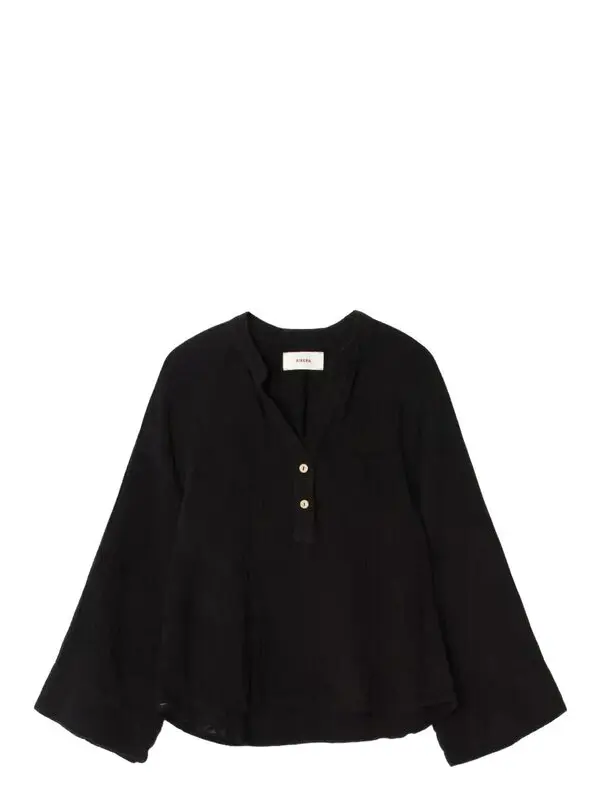 Xirena Carli Cotton-gauze Top - Black