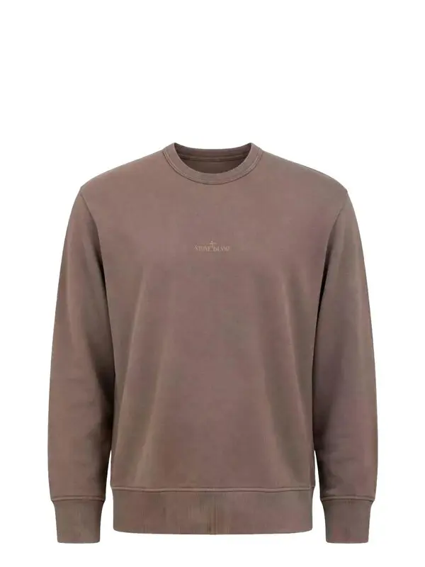 Stone Island Logo-print Sweatshirt - Brown