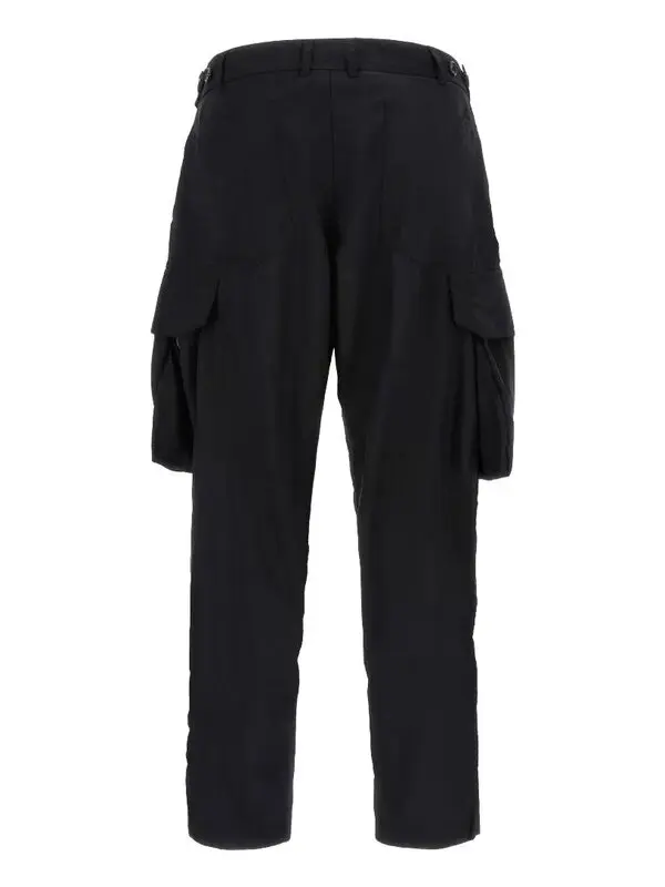 Comme Des Garçons Pinstriped Cargo Pants - Blue