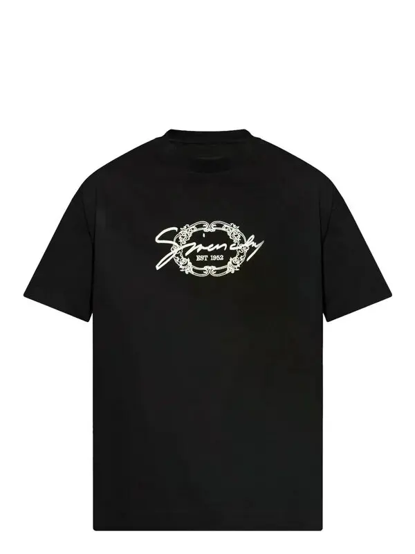 Givenchy T-shirt In Cotton With Medallion - Black