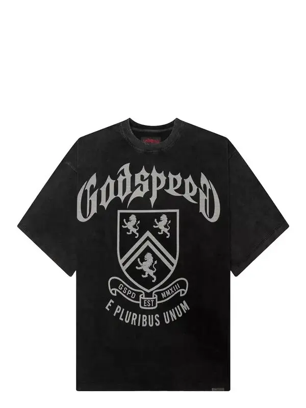 GODSPEED Collegiate Logo-print T-shirt - Black