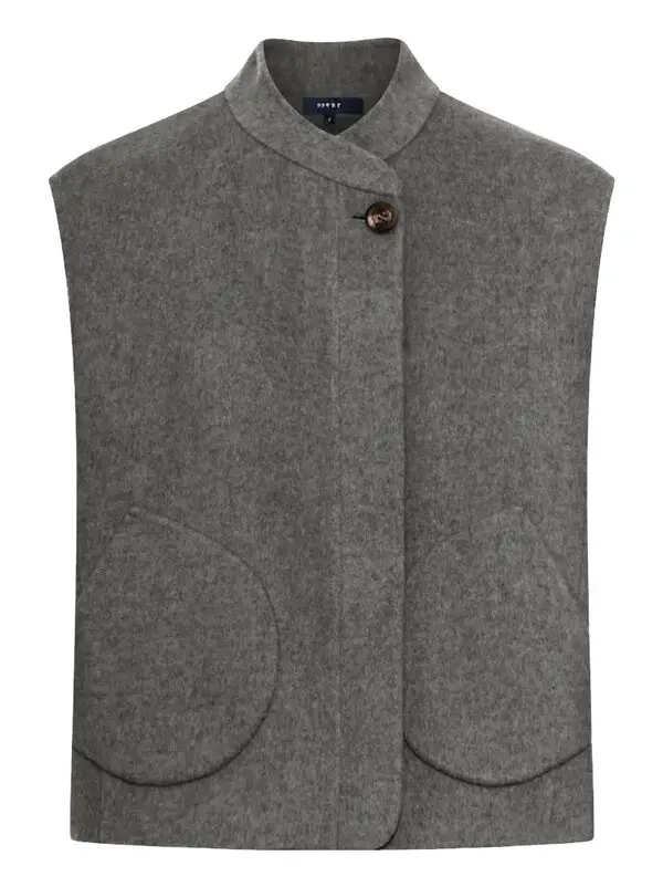 Soeur Adeline Boxy Gilet - Grey