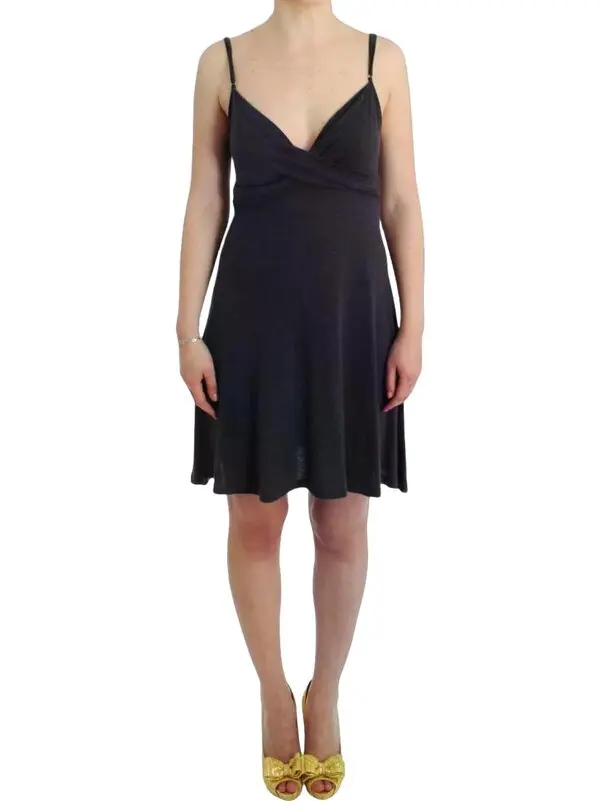 Costume National Knitted A-line Midi Dress - Grey