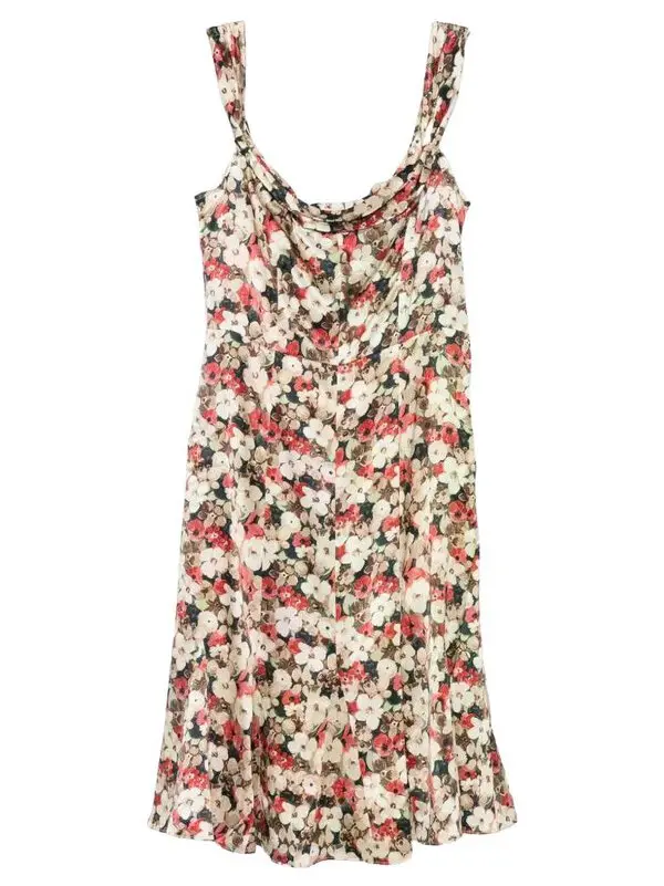 DÔEN Donielle Floral-print Midi Dress - Neutrals