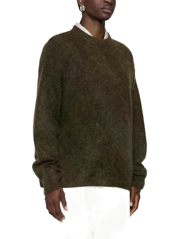 THE FRANKIE SHOP Timea Fuzzy Sweater - Green