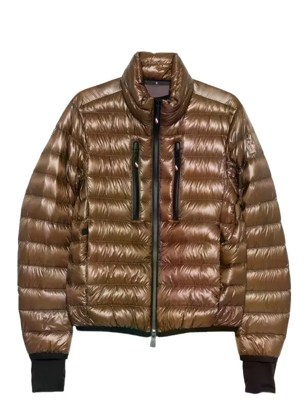 Moncler Quilted High-neck Jacket - Brown