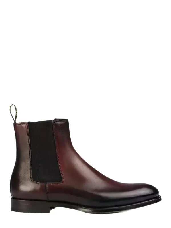 DOUCAL'S Burnished-effect Chelsea Boots - Brown