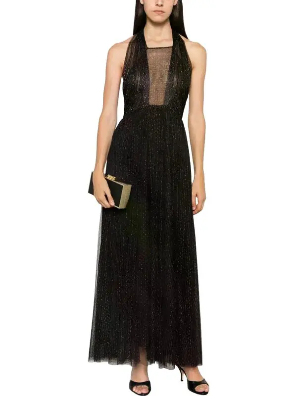 TWINSET Halterneck Maxi Dress - Black