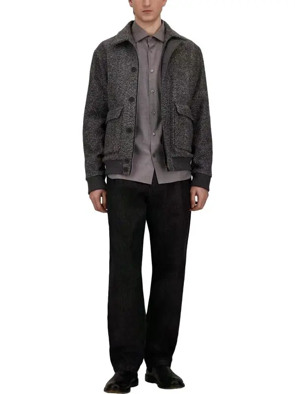 Herno Herringbone-weave Jacket - Grey