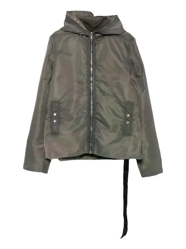 Rick Owens Hooded Zip-up Jacket - Grey