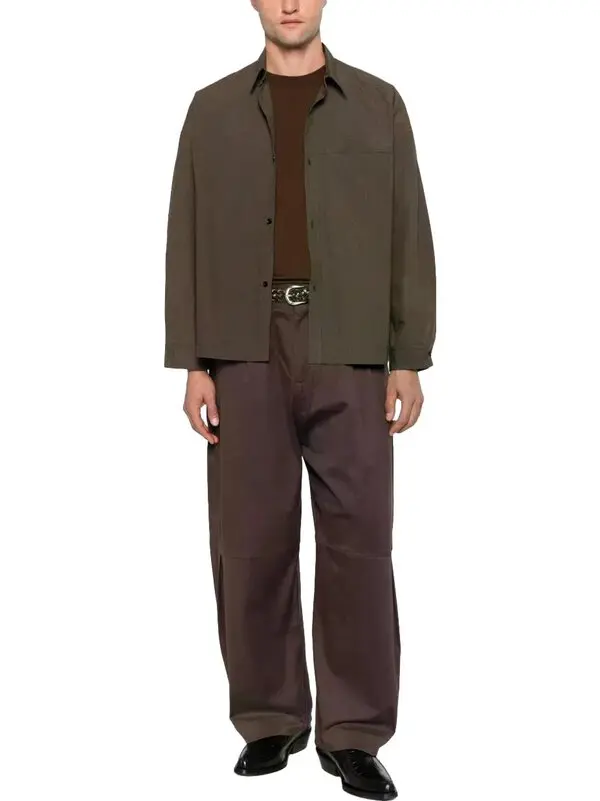SAGE NATION Zushi Pleated Trousers - Brown