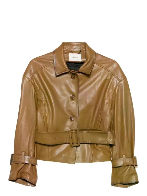 Dorothee Schumacher Belted Buckled-cuff Jacket - Brown