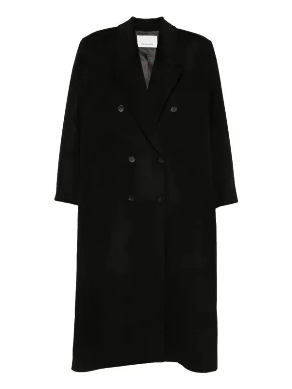 THE FRANKIE SHOP Gaia Double-breasted Coat - Black