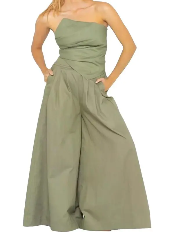 JBQ Harper Palazzo Pants - Green