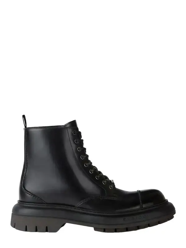 Givenchy Cargo Boots In Leather - Black