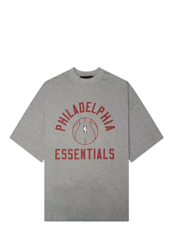 Fear Of God X Barkley Hendricks Sixers Graphic-print T-shirt - Grey