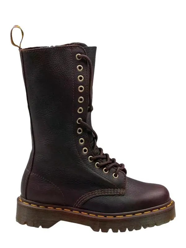 Dr. Martens 1b99 Bex 14 Eye Leather Combat Boots - Brown