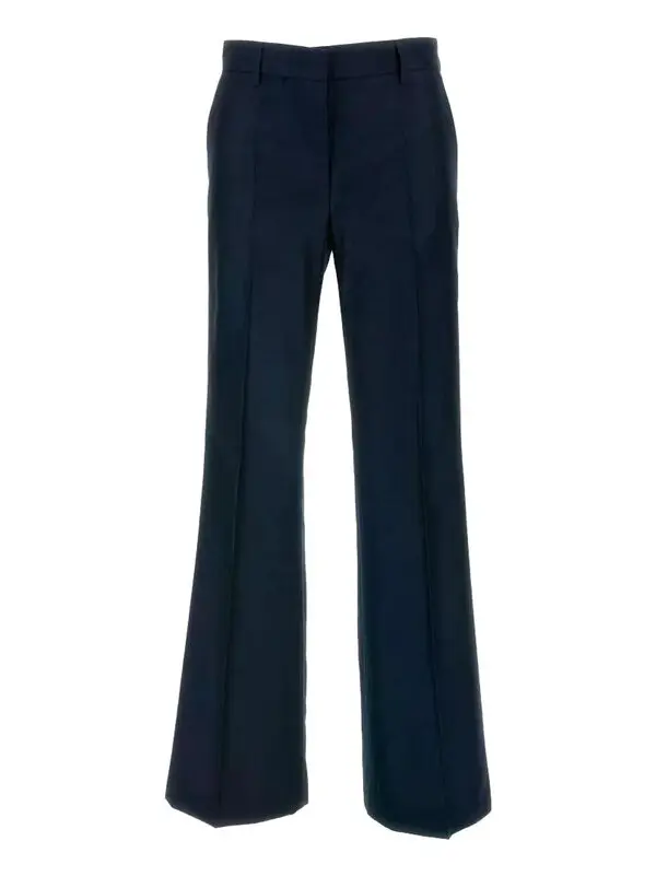 Alberto Biani Wide-leg Cady Trousers - Blue