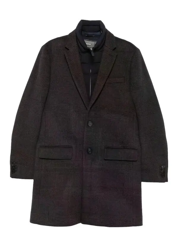 Mackage Plaid Coat - Brown