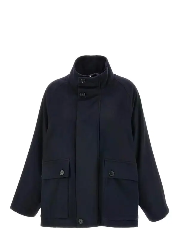 Barena Venezia High-neck Flap-pocket Coat - Blue