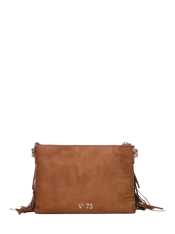 V°73 Fringe-embellished Cross Body Bag - Brown
