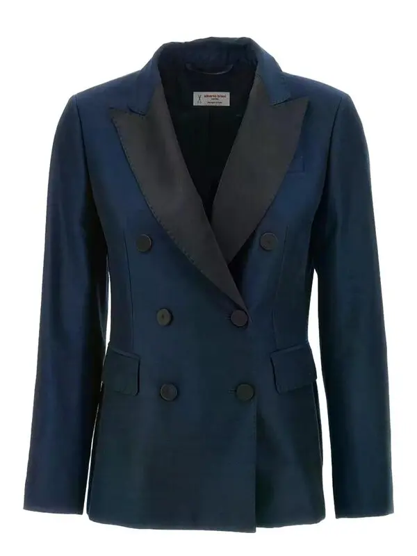 Alberto Biani Double-breasted Peak-lapels Blazer - Blue