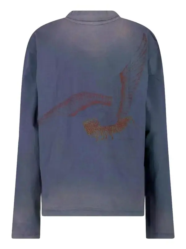 Our Legacy Morphed Phoenix Long-sleeve T-shirt - Blue