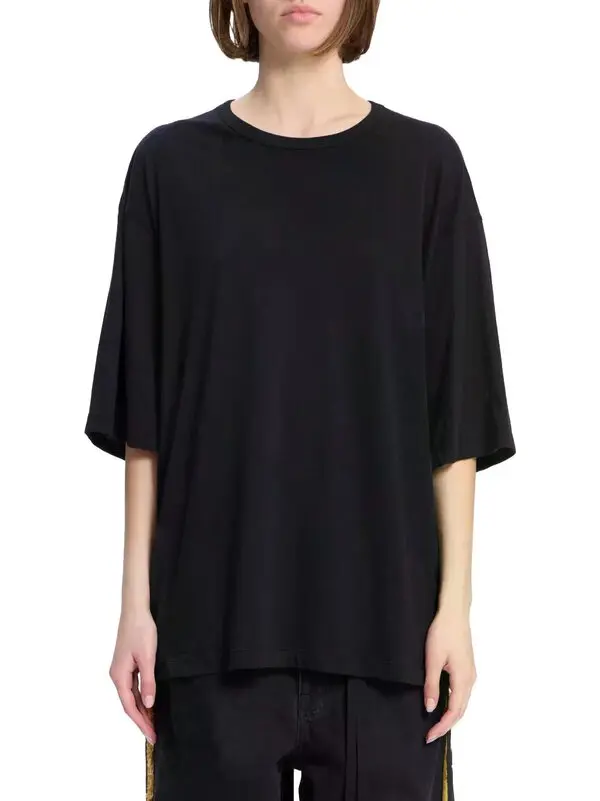 ANN DEMEULEMEESTER Slogan-print T-shirt - Black