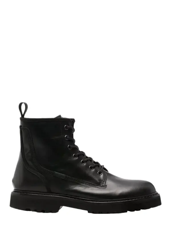 Woolrich Lace-up Leather Boots - Black