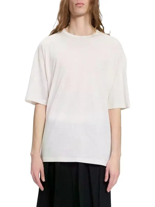 ANN DEMEULEMEESTER Slogan-print T-shirt - Neutrals