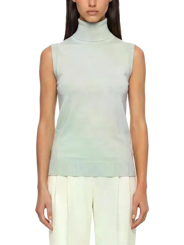 Sportmax Roll-neck Sleeveless Sweater - Green