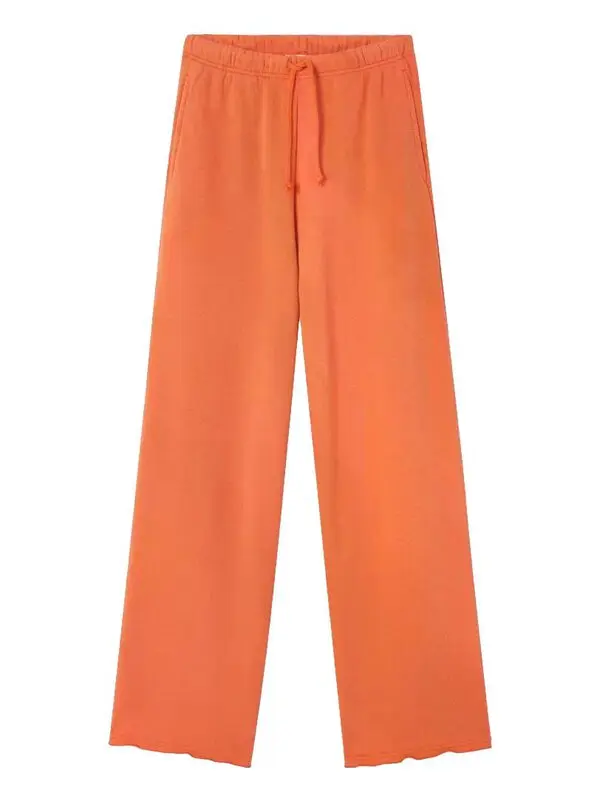 American Vintage Atubay Carbon-brushed Track Pants - Orange