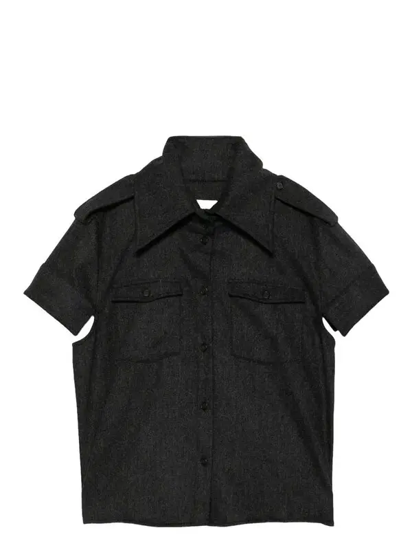 Khaite Emiel Short-sleeve Shirt - Grey