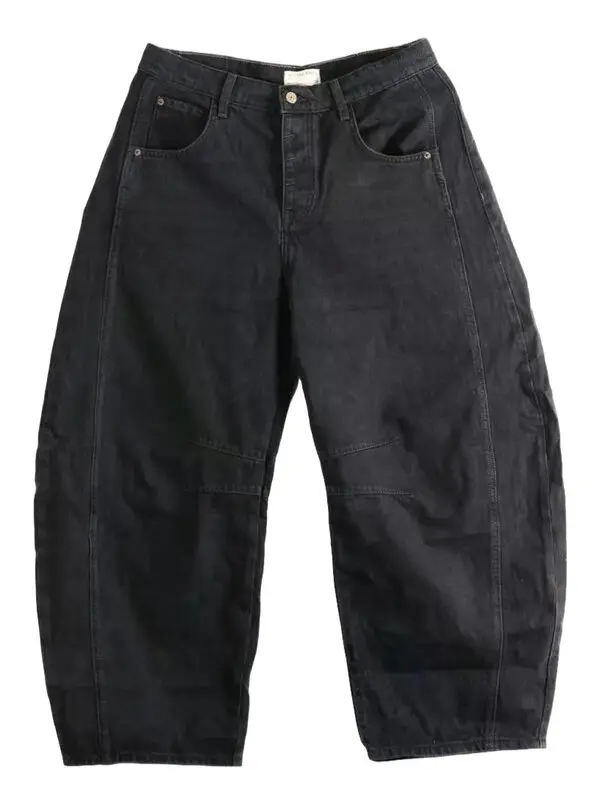 Free People Soundwave Tapered Jeans - Black