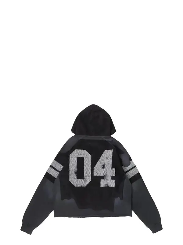 BLDG4 Frame Kangaroo-pocket Hoodie - Black