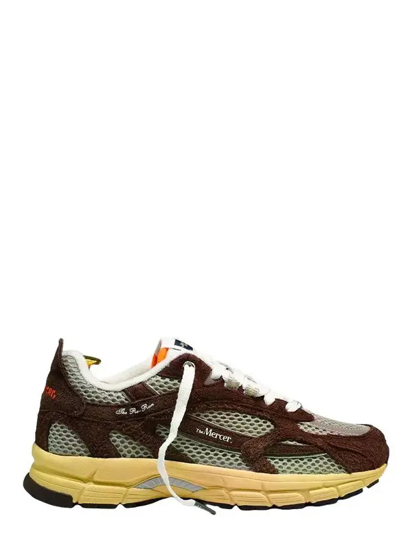 THEMERCER. The Re-run Suede-panelled Sneakers - Brown
