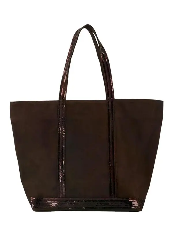 Vanessa Bruno Large Cabas Sequin-embellished Tote Bag - Brown