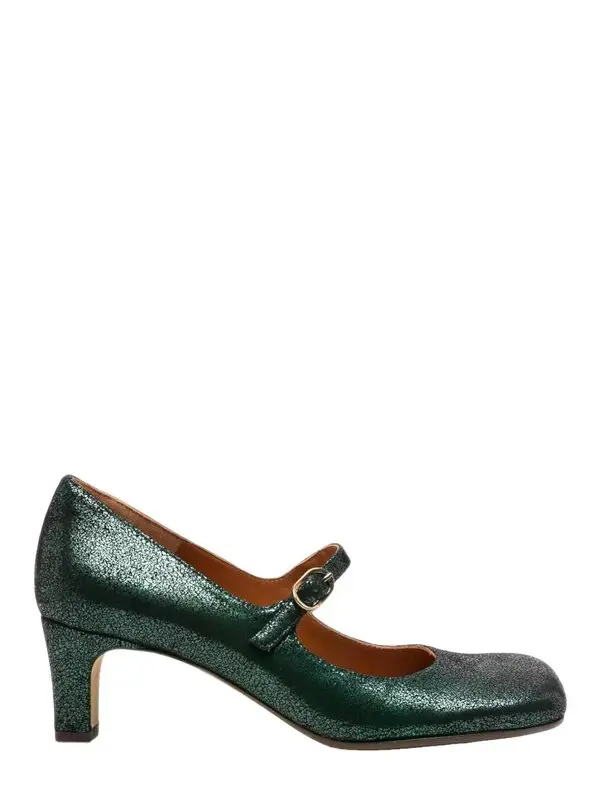 Chie Mihara Samai Metallic Pumps - Green
