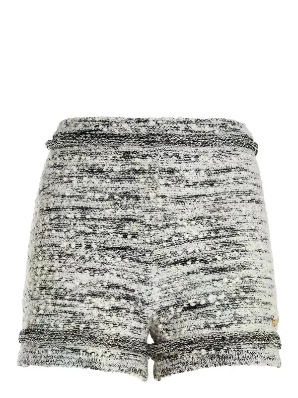 GENNY Bouclé-knit Shorts - Grey