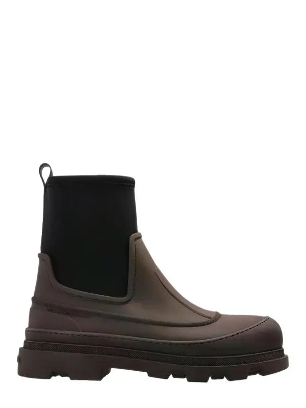 Moncler Vera Pulse Embossed-logo Chelsea Boots - Brown