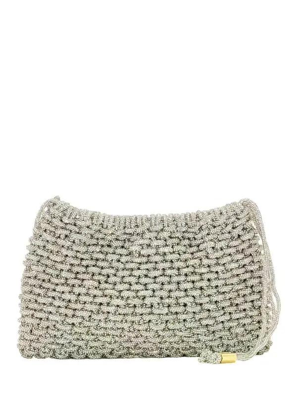 HIBOURAMA Penelope Crystal-embellished Shoulder Bag - Silver