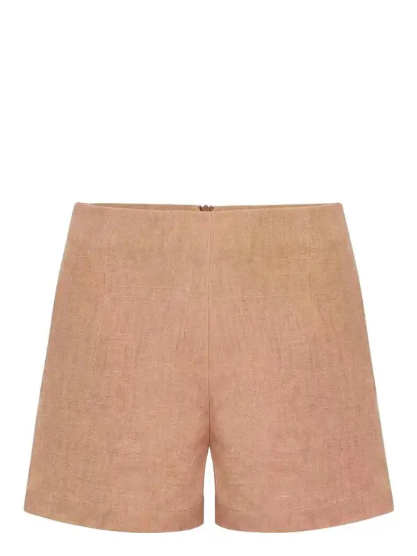 Le Kasha Ezbet Linen Shorts - Neutrals