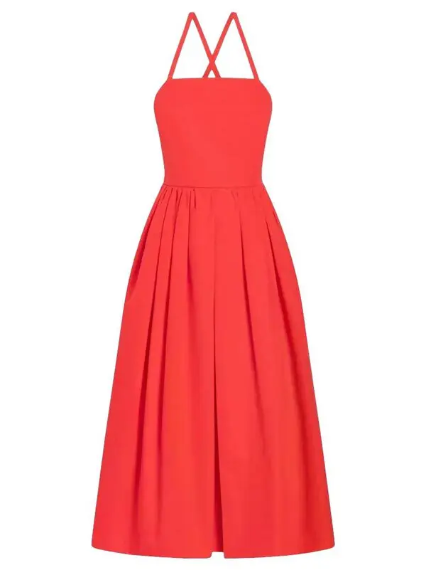 Dolce & Gabbana Short Dress In Cotton - Orange