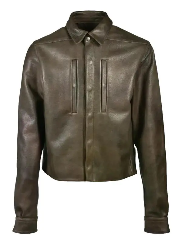 Rick Owens Alice Leather Jacket - Brown