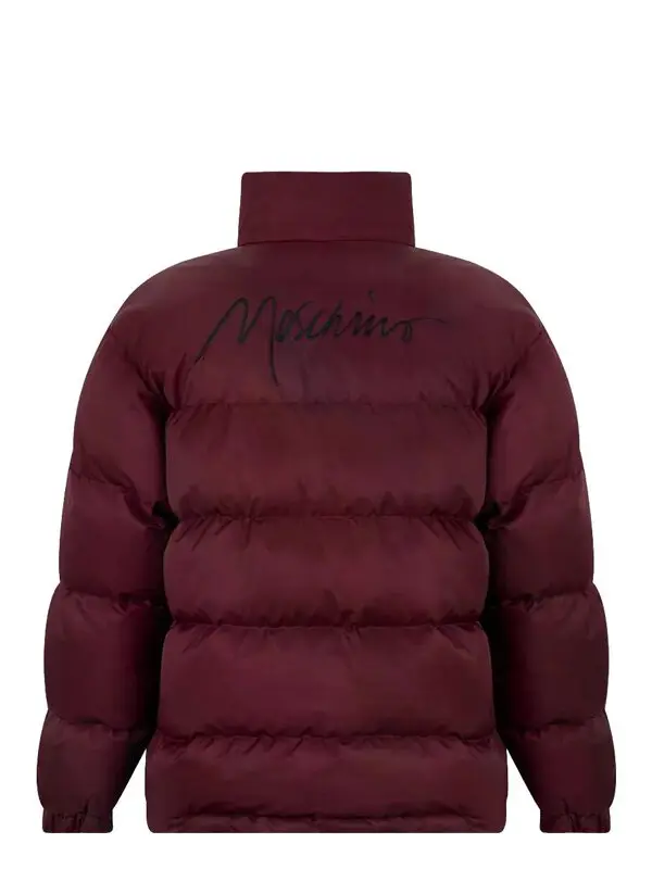Moschino Logo-embroidered Padded Jacket - Red